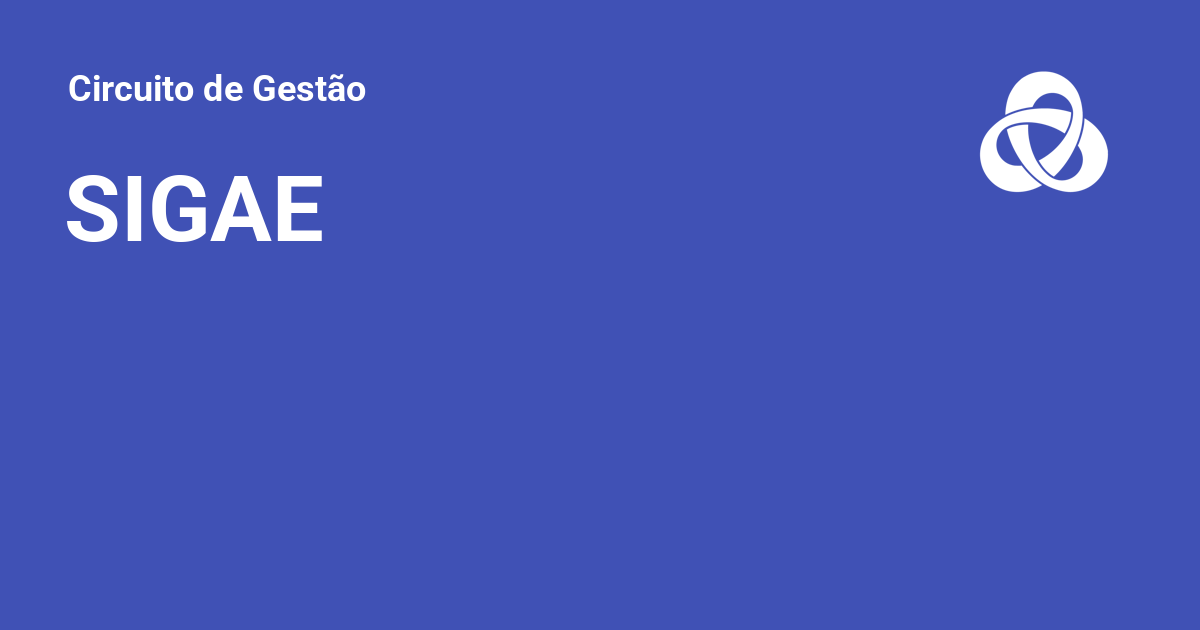 SIGAE - Circuito de Gestão